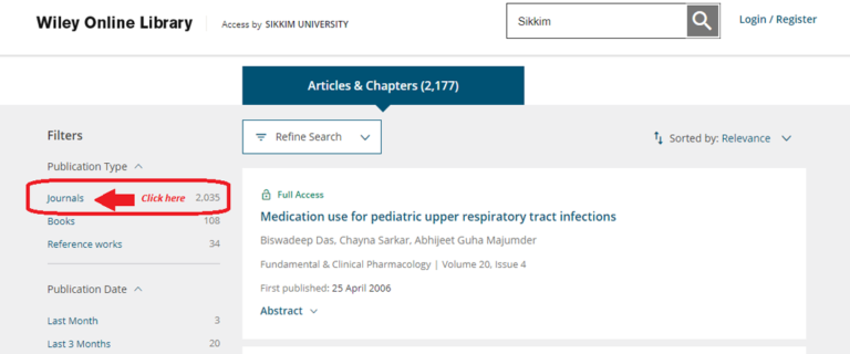 Wiley online library collection available for free – Teesta-Indus ...